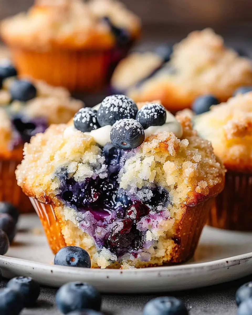 Blueberry Cream Cheese Muffins