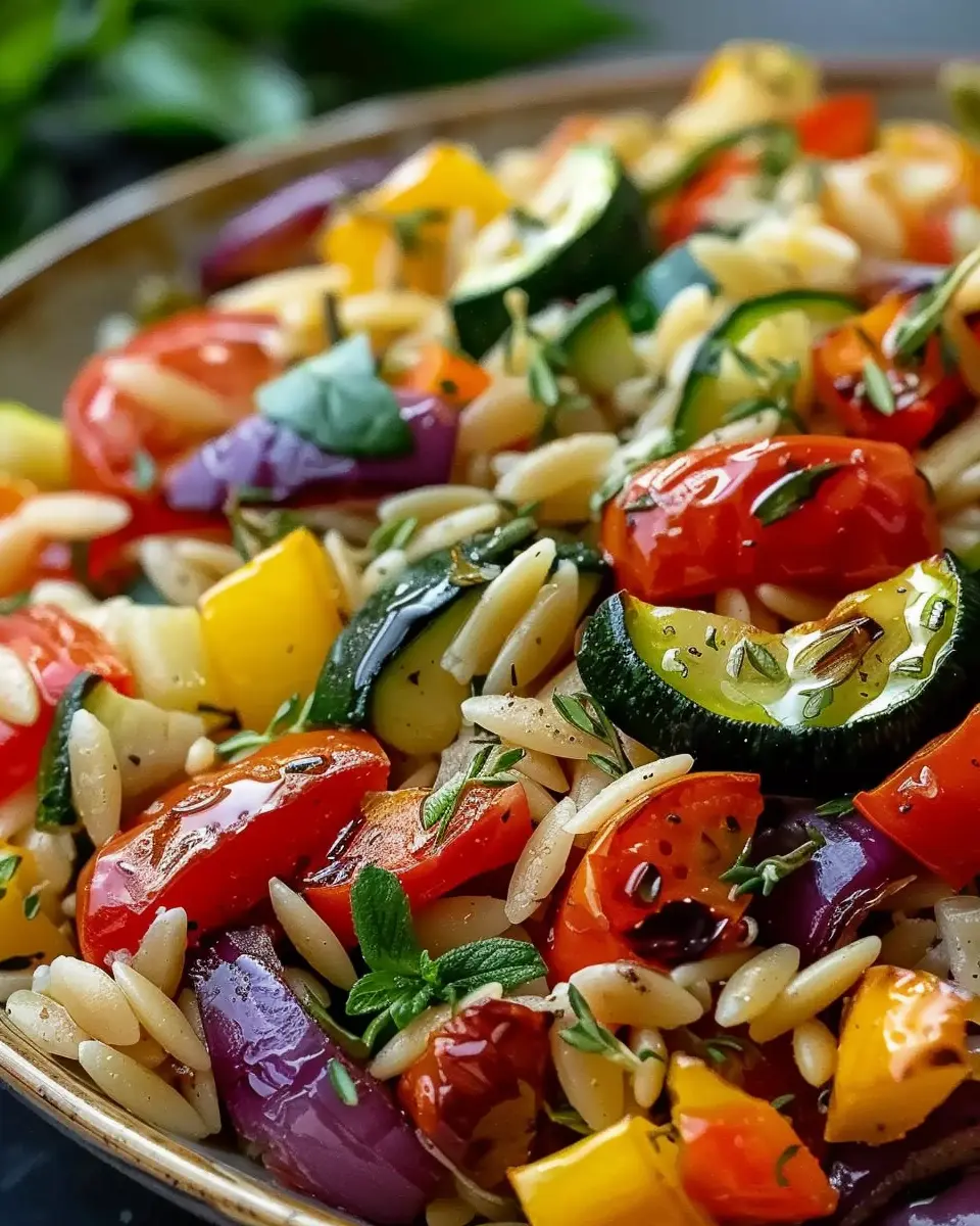 roasted vegetable orzo