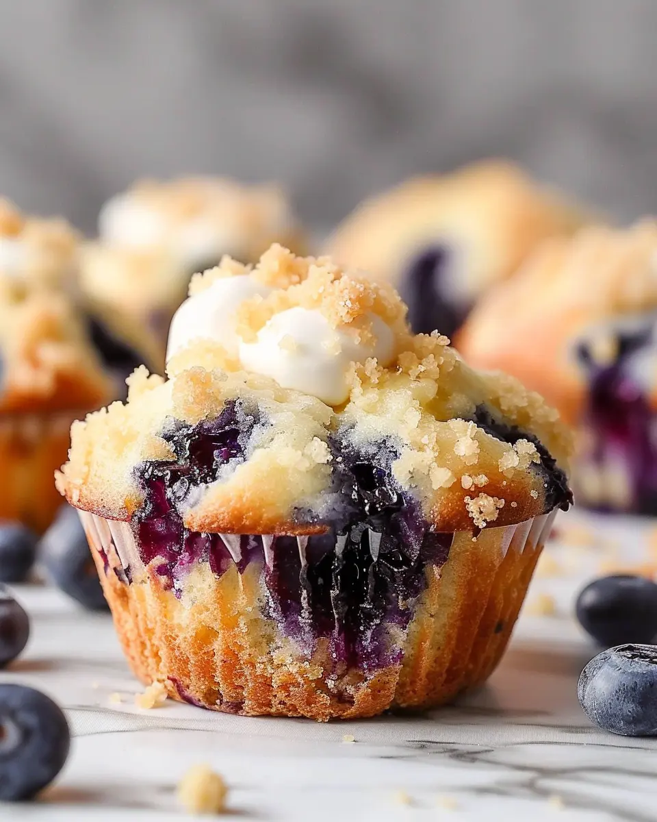 Blueberry Cream Cheese Muffins